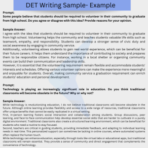 Duolingo Writing: Sample Questions with Model Answers