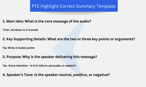 PTE Highlight Correct Summary: Tips & Templates for Accuracy