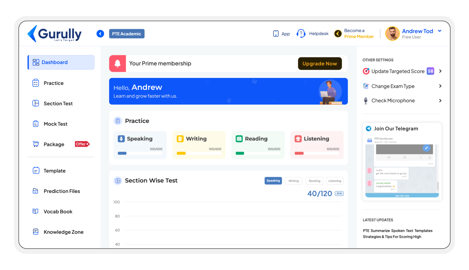 Gurully’s PTE Study Material – Guide for Your Exam Success
